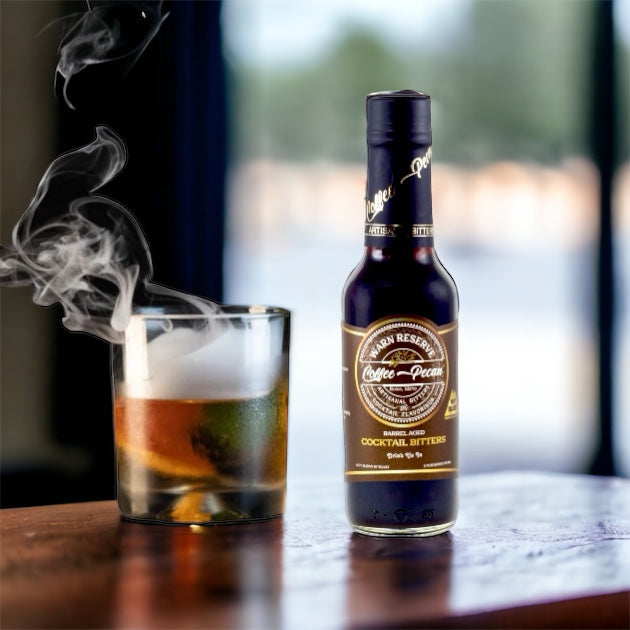 5 oz Barrel-aged Coffee Pecan Bitters– Warn Reserve Cocktail Co.